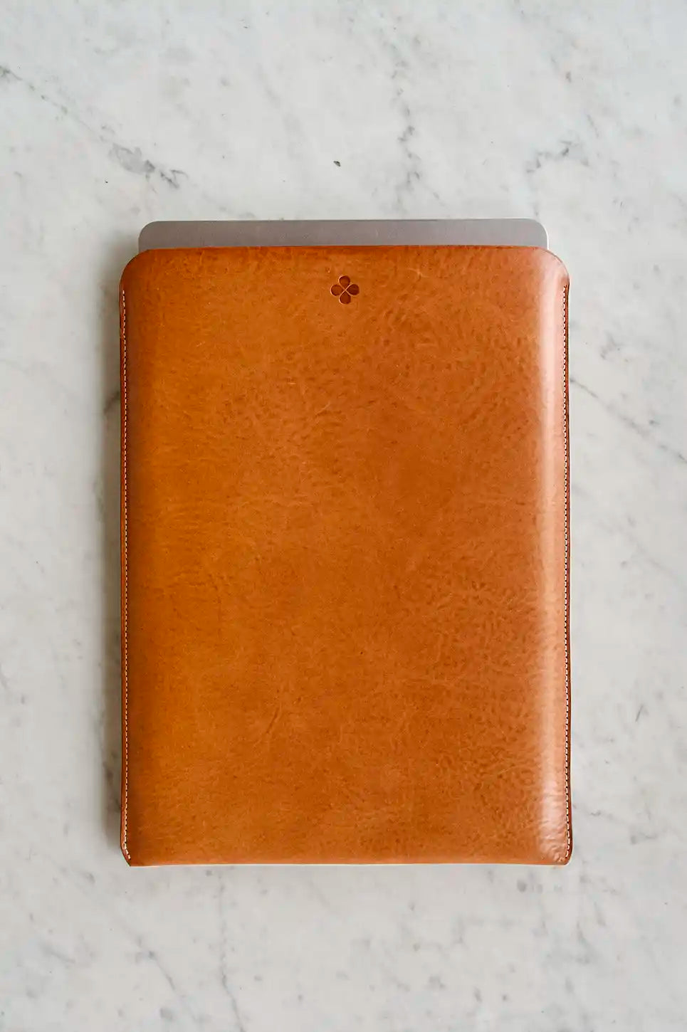 14" Computer Sleeve in Foulonné Leather | DEL'EP